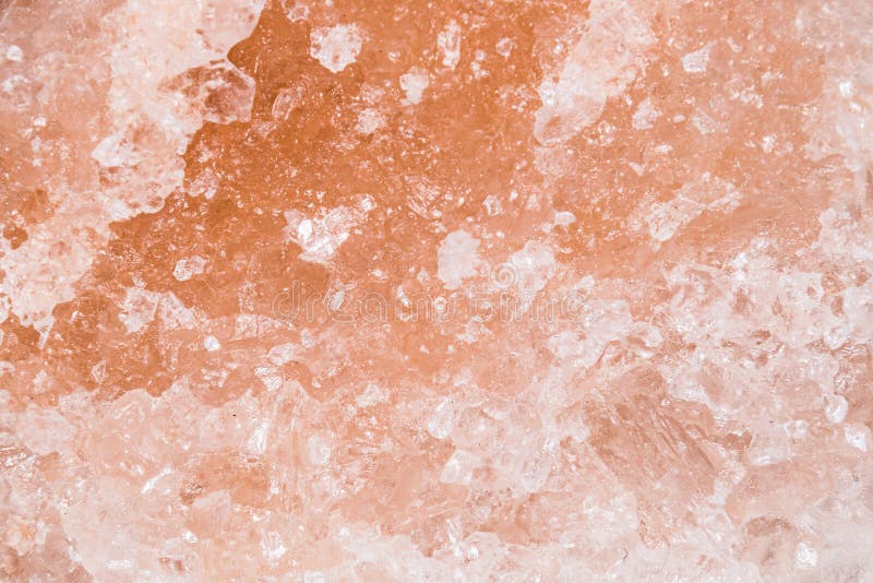 Salt Crystal Texture Containing Minerals Causing Its Pink Color Stock ...