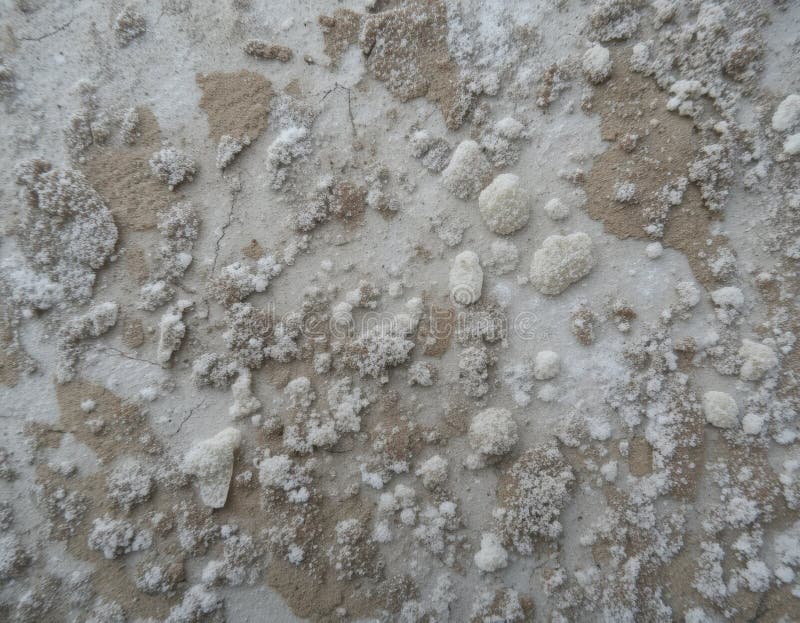 Salt Crystallization on Concrete Stock Illustration - Illustration of ...
