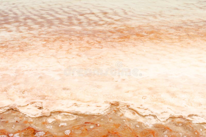 Salt Crystals on the Dead Sea Shore, Jordan. Stock Image - Image of ...