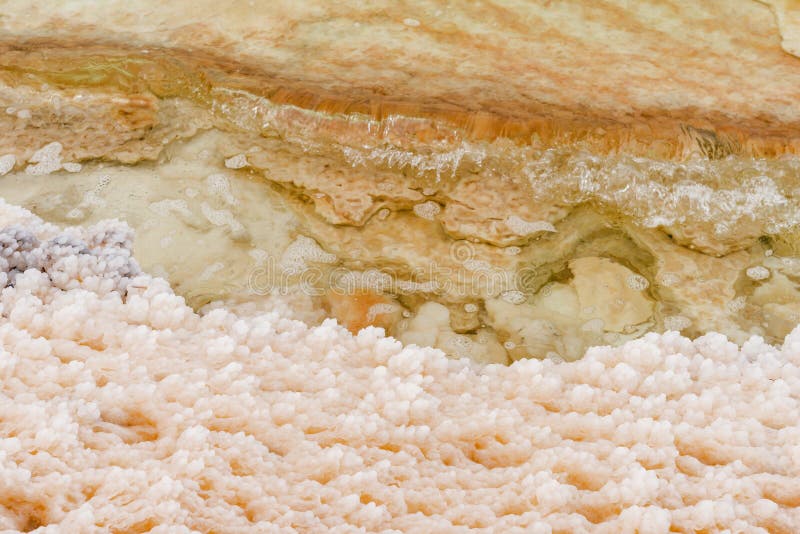 Salt Crystals on the Dead Sea Shore Stock Photo - Image of salty, coast ...