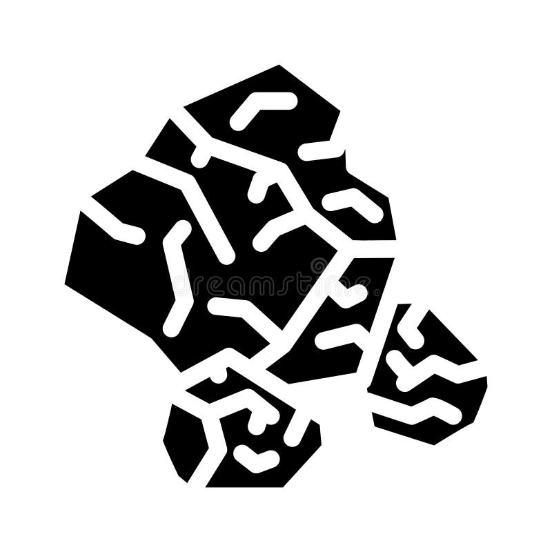 Salt Crystals Glyph Icon Vector Illustration Stock Illustration ...