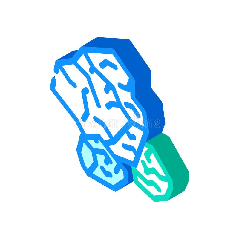 Salt Crystals Isometric Icon Vector Illustration Stock Illustration ...