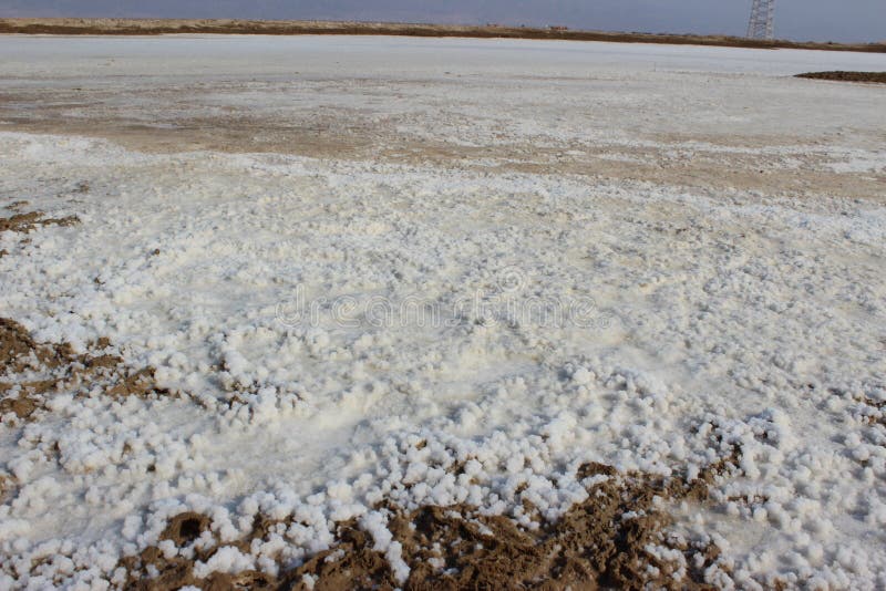 Salt Crystals Mixed with Mud Stock Image - Image of pattern, israeli ...