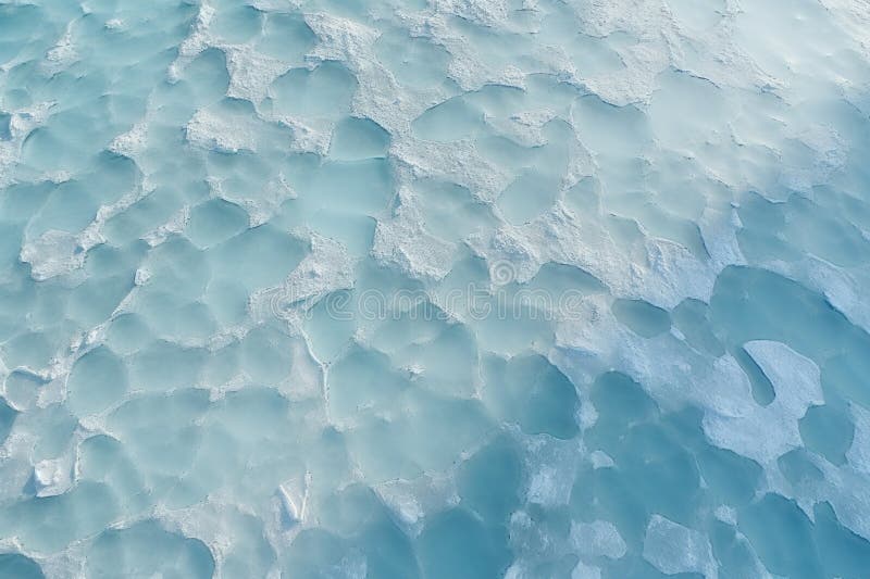 Salt Crystals Pattern on the Lagoon Surface, Seen from the Drone Stock ...