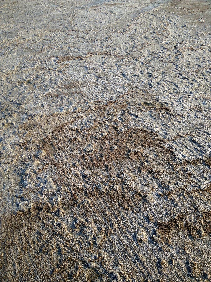 Salt crystals in the sand stock image. Image of bottom - 75567701