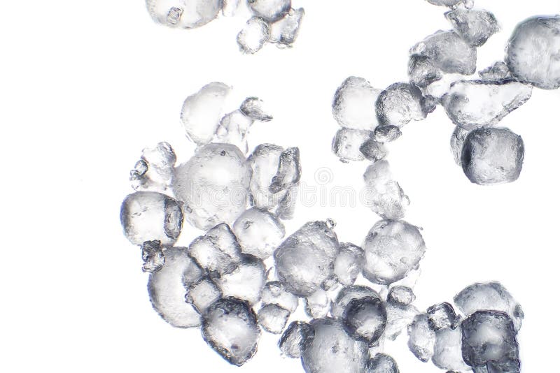 Salt Crystals Under Microscope Stock Photo - Image of crystal, isolated ...