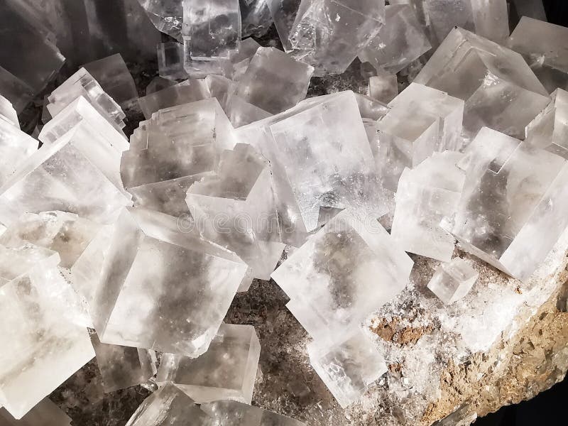 Salt cubes halite mineral stock photo. Image of crystal - 276972154