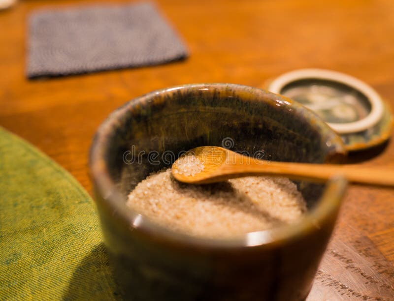 Salt cup stock photo. Image of spoon, tokyo, traditional - 94496342