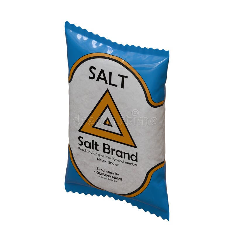 Salt 3D Design Element Isometric View Stock Illustration - Illustration ...