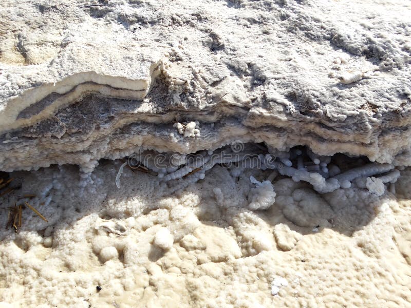 Salt on dead sea Jordan stock image. Image of east, mineral - 137569829
