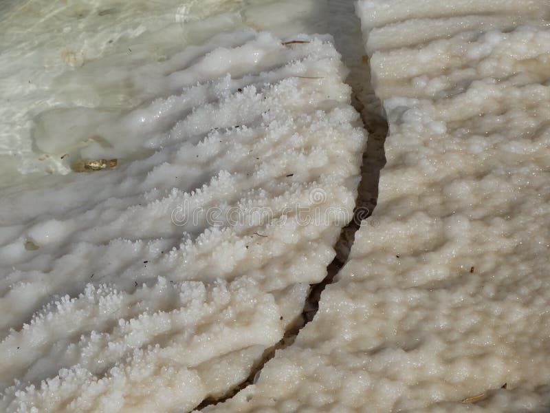 Salt on dead sea Jordan stock photo. Image of place - 137571260