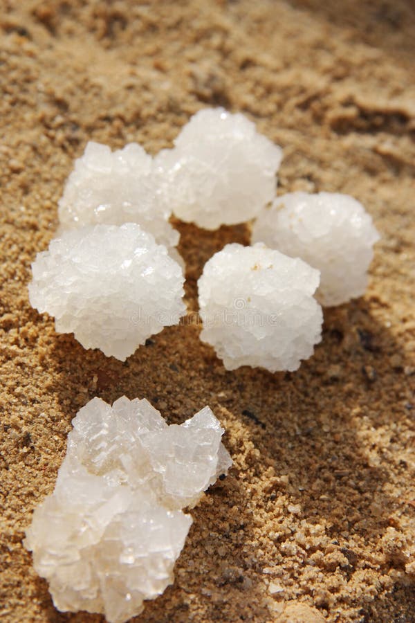 Salt of Dead Sea stock photo. Image of three, sand, mineral - 56859348