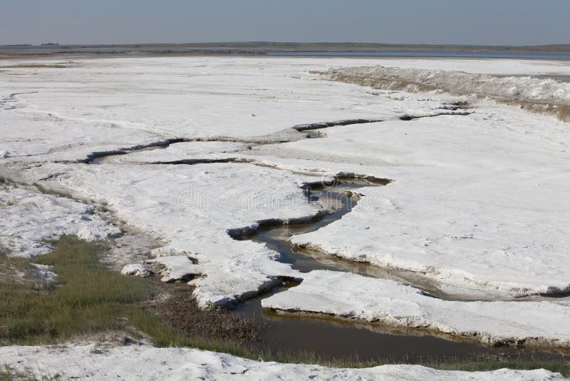 Salt Deposits in Saskatchewan, Canada Stock Image - Image of extract ...
