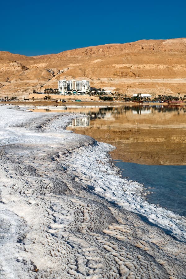 Salt Deposits on the Shores. Stock Image - Image of ecology ...