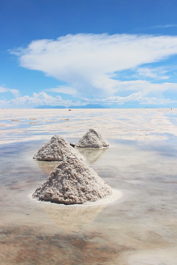 Salt desert. stock image. Image of desert, uyuni, travel - 60312275