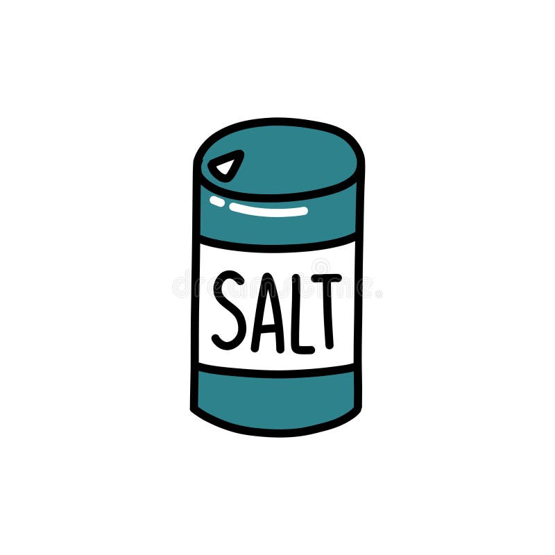 Salt Doodle Icon, Vector Illustration Stock Illustration - Illustration ...