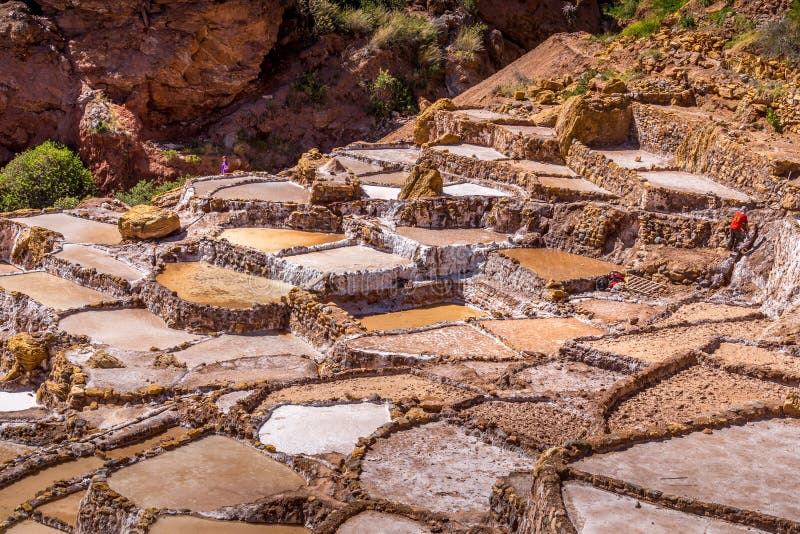 Salt Extraction Pans in Peru Stock Image - Image of farm, culture ...