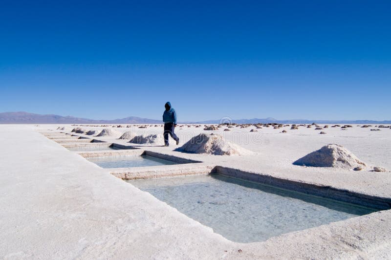 Salt Extraction at La Palma, Canary Islands Stock Photo - Image of ...