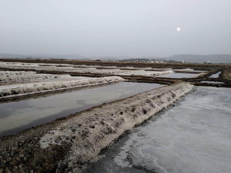 Salt Extraction Process from Sea Water Stock Image - Image of process ...