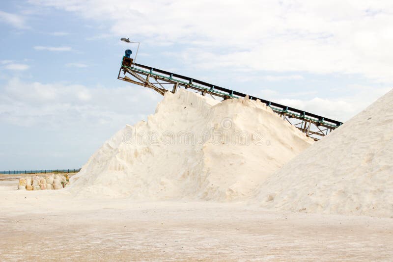 Salt Extraction Plant at Salinas, Ibiza Stock Photo - Image of food ...