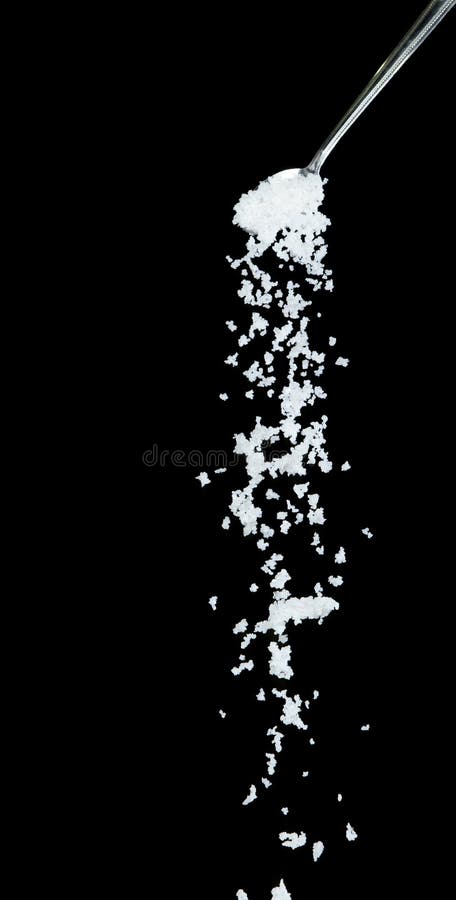 Salt Fall, Crystal White Grain Peanuts Explode Abstract Cloud Fly from ...