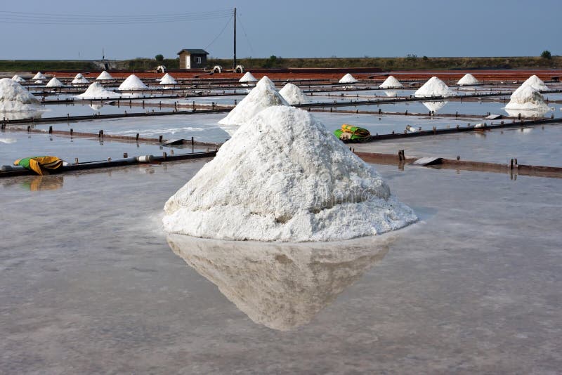 Salt farm stock image. Image of industry, brown, rocks - 22082745