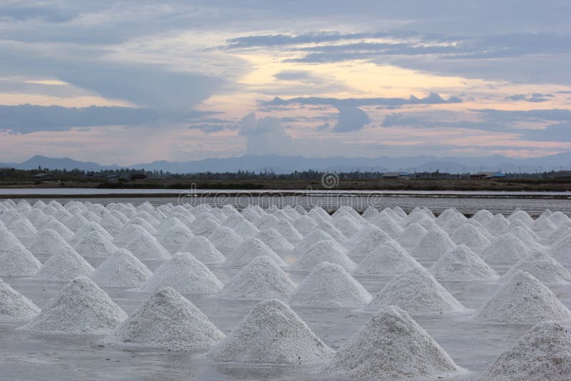 Salt farm stock photo. Image of salt, view, sunrise, dawn - 38547004