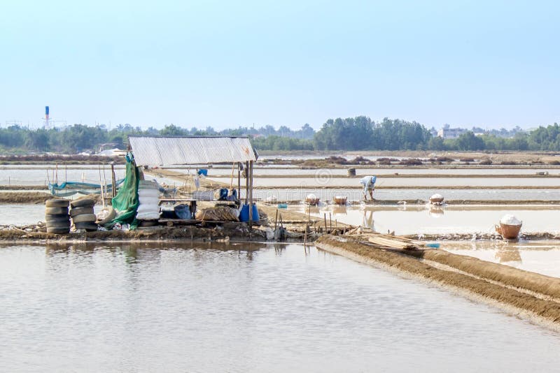 Salt farming stock photo. Image of outdoor, reflection - 74042602