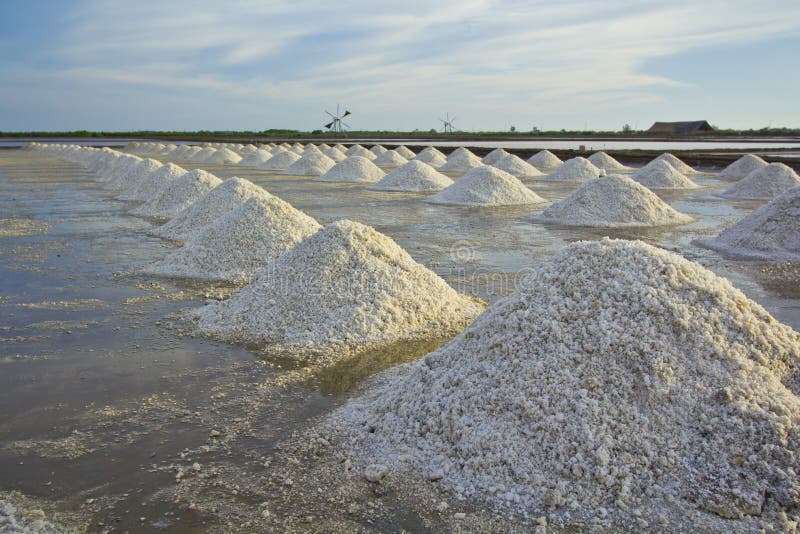 Salt fields stock photo. Image of cloud, salted, salty - 35734638