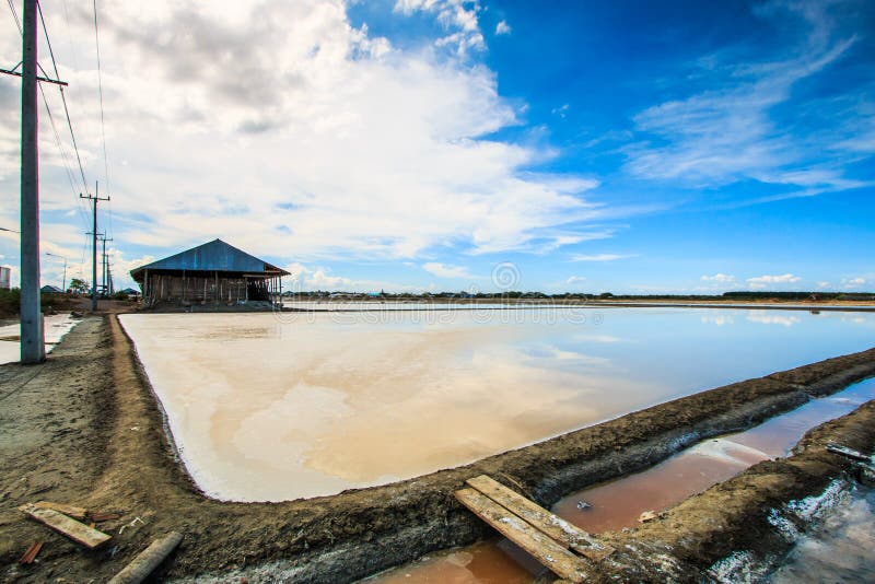 Salt fields stock photo. Image of seaside, people, salt - 58002096