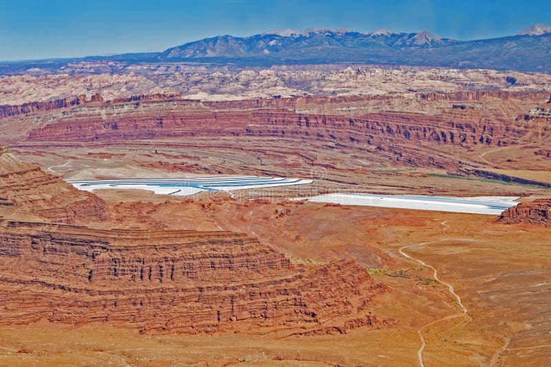 The Salt Flats Basin Scenic. Stock Photo - Image of arches, hidden ...