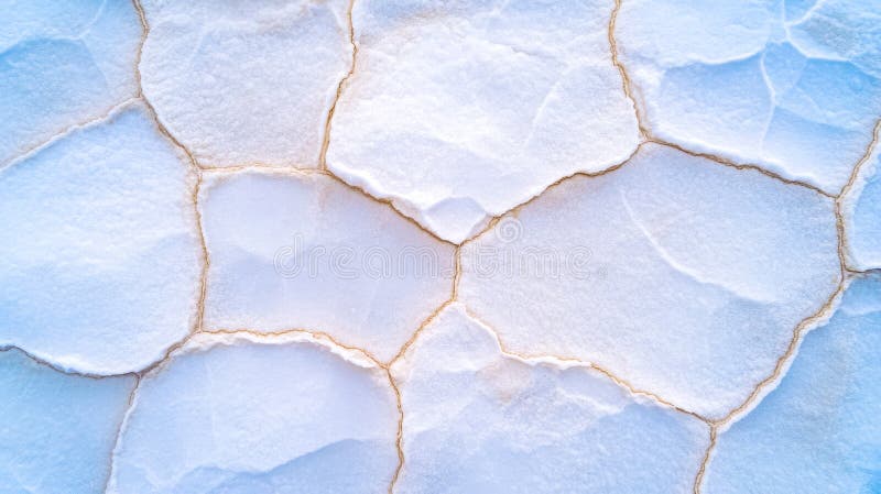 Salt Flats Creating Regular Polygonal Pattern in Bird S Eye View Stock ...