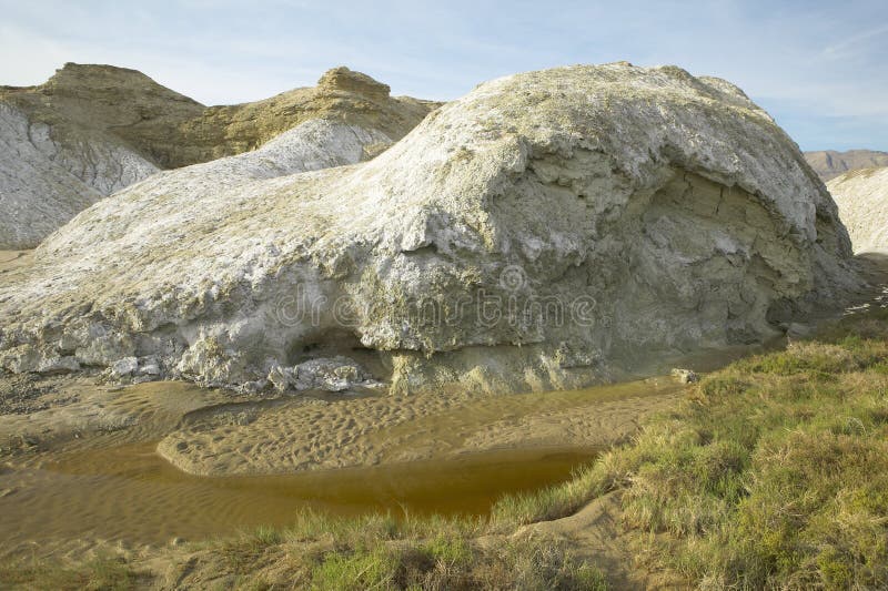 Salt Flats in the Spring of Death Valley National Park, CA Stock Image ...