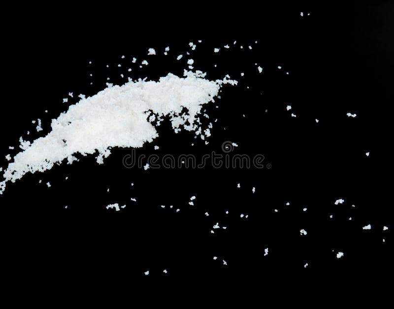 Salt Flying Explosion, Crystal White Grain Salts Explode Abstract Cloud ...
