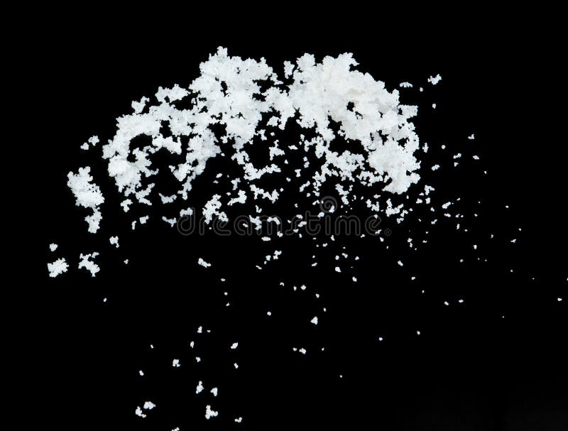 Salt Flying Explosion, Crystal White Grain Salts Explode Abstract Cloud ...