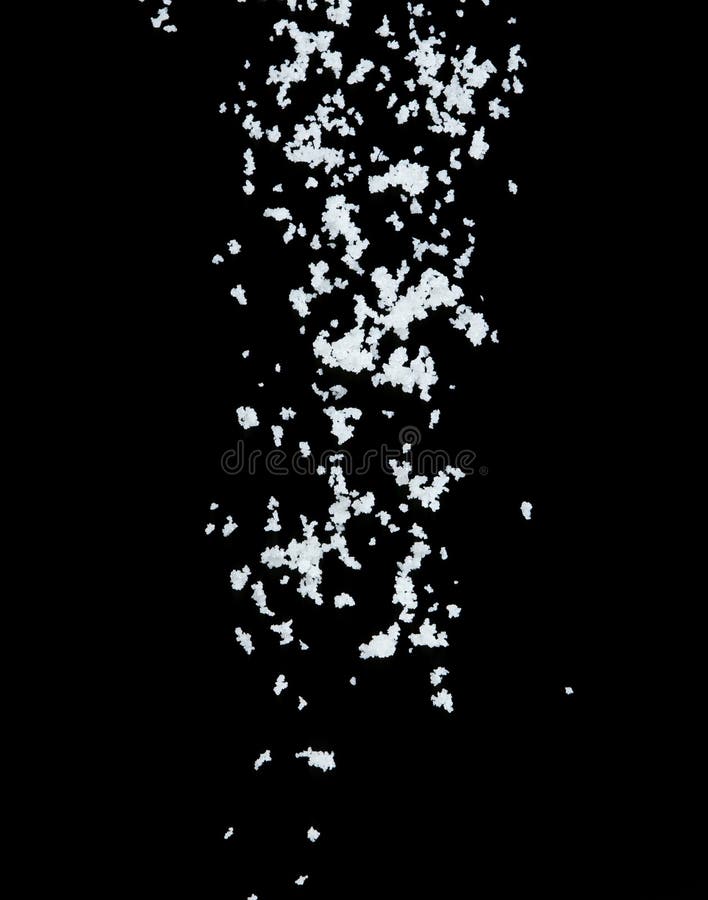 Salt Flying Explosion, Crystal White Grain Salts Explode Abstract Cloud ...