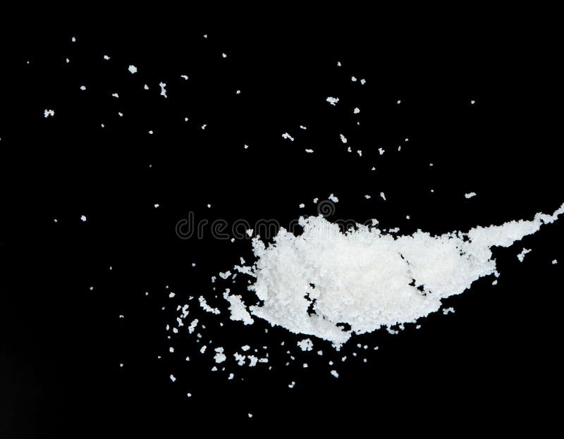 Salt Flying Explosion, Crystal White Grain Salts Explode Abstract Cloud ...