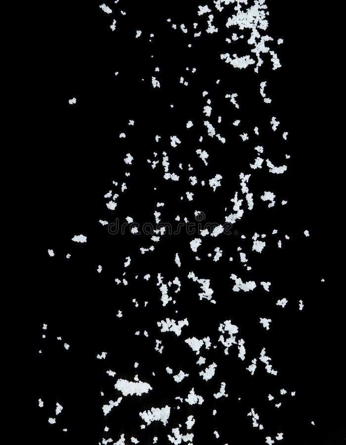Salt Flying Explosion, Crystal White Grain Salts Explode Abstract Cloud ...