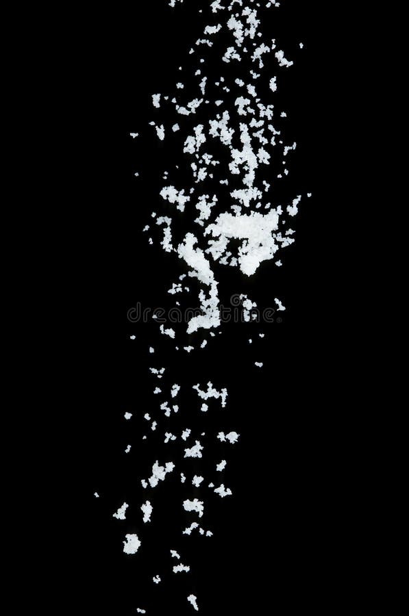 Salt Flying Explosion, Crystal White Grain Salts Explode Abstract Cloud ...