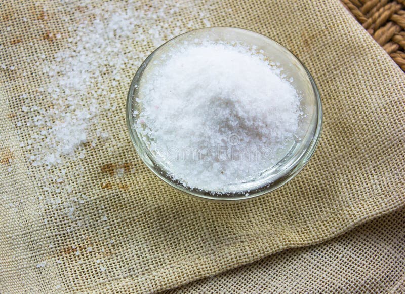 Salt in a glass stock photo. Image of natural, crystals - 82620058