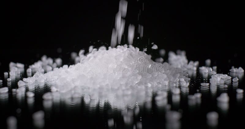Salt Grain Crystals Slow Motion Stock Video - Video of medicine, motion ...