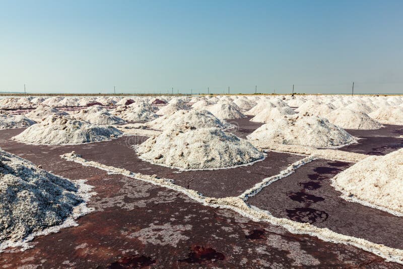 Salt Mine at Sambhar Lake, Sambhar, Rajasthan, India Stock Photo ...