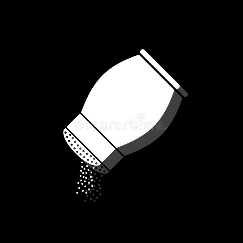 Salt icon flat stock illustration. Illustration of sodium - 138021432