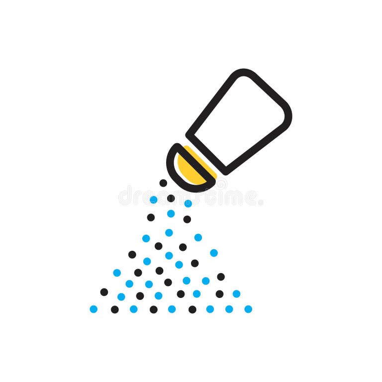 Multi Color Icon for Salt, Salty and Saline Stock Vector - Illustration ...