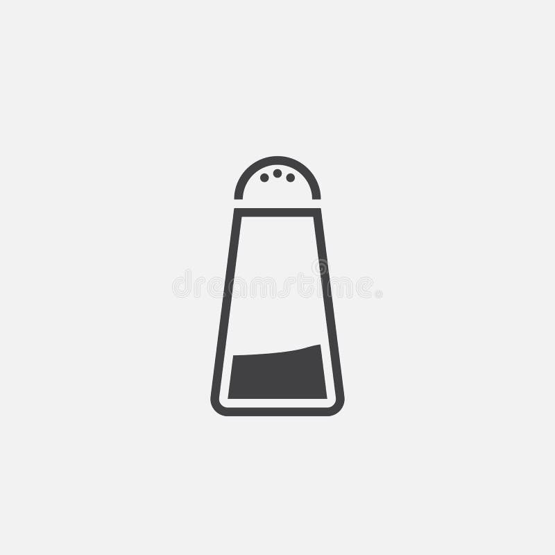 Salt Icon Vector Isolated on White . Stock Vector - Illustration of ...