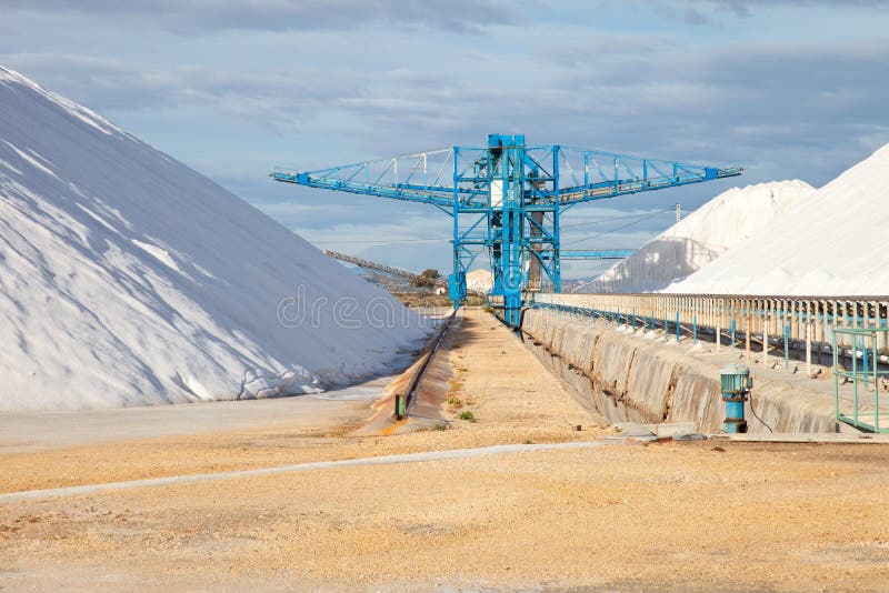 Salt stock image. Image of mineral, salting, belt, conveyor - 24427735