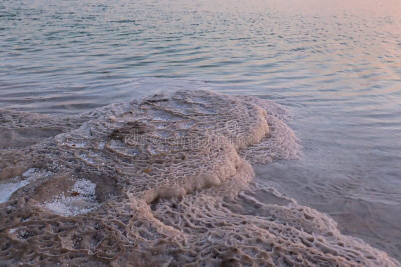 Salt Island in the Dead Sea. Stock Image - Image of dead, salt: 333685407