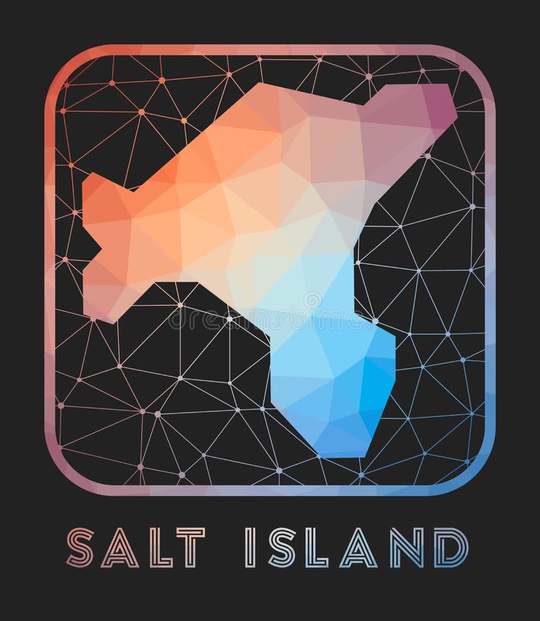 Salt Island map design. stock vector. Illustration of caribbean - 174528169