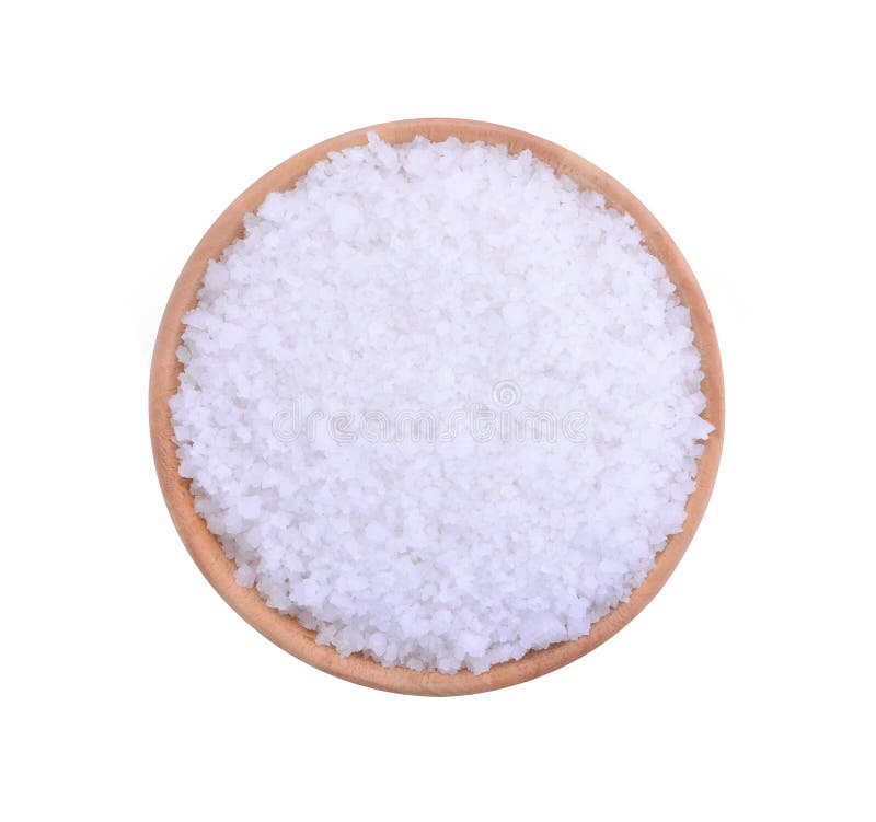 Salt Isolated on White Background Stock Photo - Image of mineral ...