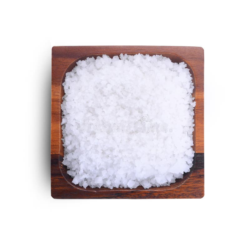 Salt Isolated on White Background Stock Photo - Image of healthy, pile ...
